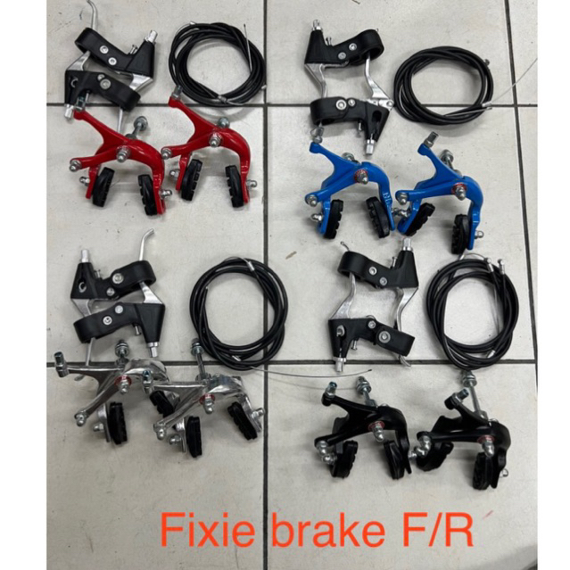 Bicycle FIXIE brake front and rear roadbike basikal brake calliper ...