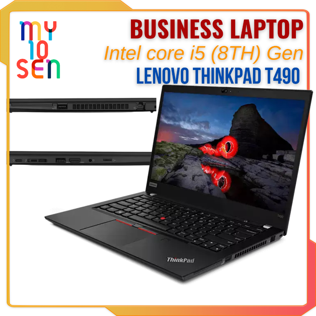 Lenovo Thinkpad T490 i5 8th Gen 16GB DDR4 512GB M.2 NVME SSD Win10 ...