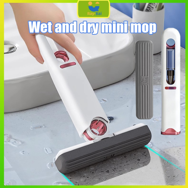 Mini Squeeze Mop Cleaning Desk Cleaner Glass Sponge Cleaning Mop Home ...