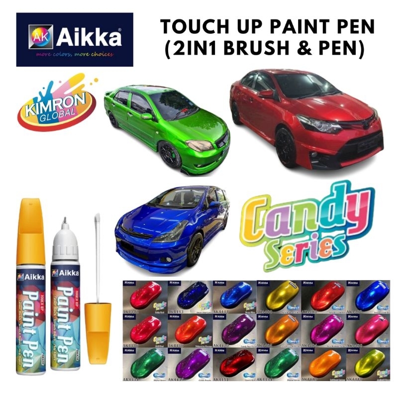 [AIKKA CANDY EFFECT SERIES COLOUR] (Part 2) Touch Up Paint Pen Colour ...