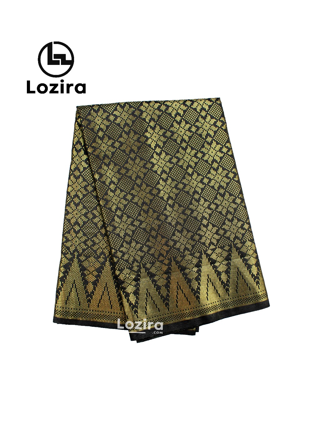 Sampin Songket Exclusive Hitam Emas / Black Gold / 2 Meter Siap Jahit ...
