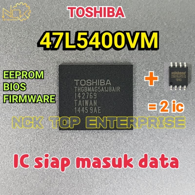 TOSHIBA 47L5400VM IC eMMC + 25Q16 EEPROM / BIOS / FIRMWARE 47L5400 ...