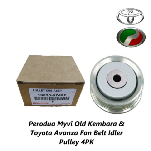 Perodua Myvi Old Kembara & Toyota Avanza Fan Belt Idler Pulley 4PK ...