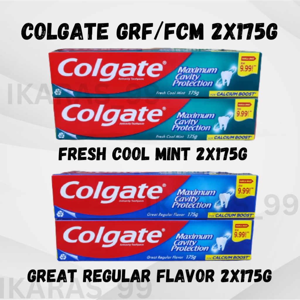 COLGATE TOOTHPASTE GRF/FCM 2X175G (UBAT GIGI) | Shopee Malaysia