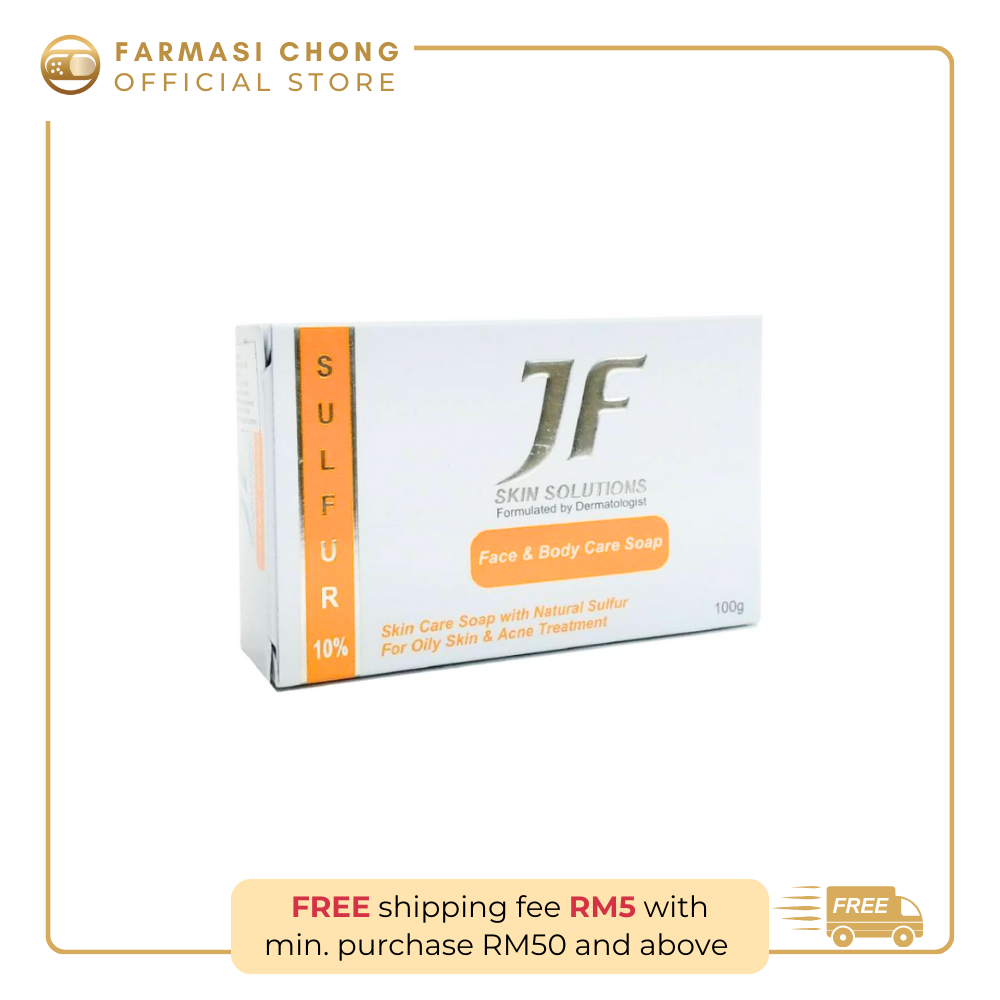 JF Sulfur Soap Skin Solutions Anti-Acne Fungal Infections for Oily Skin ...