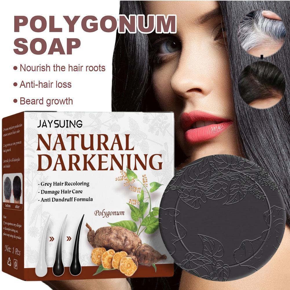 Sabun Rambut Hitam Jaysuing Natural Darkening Soap Black Hair Soap ...