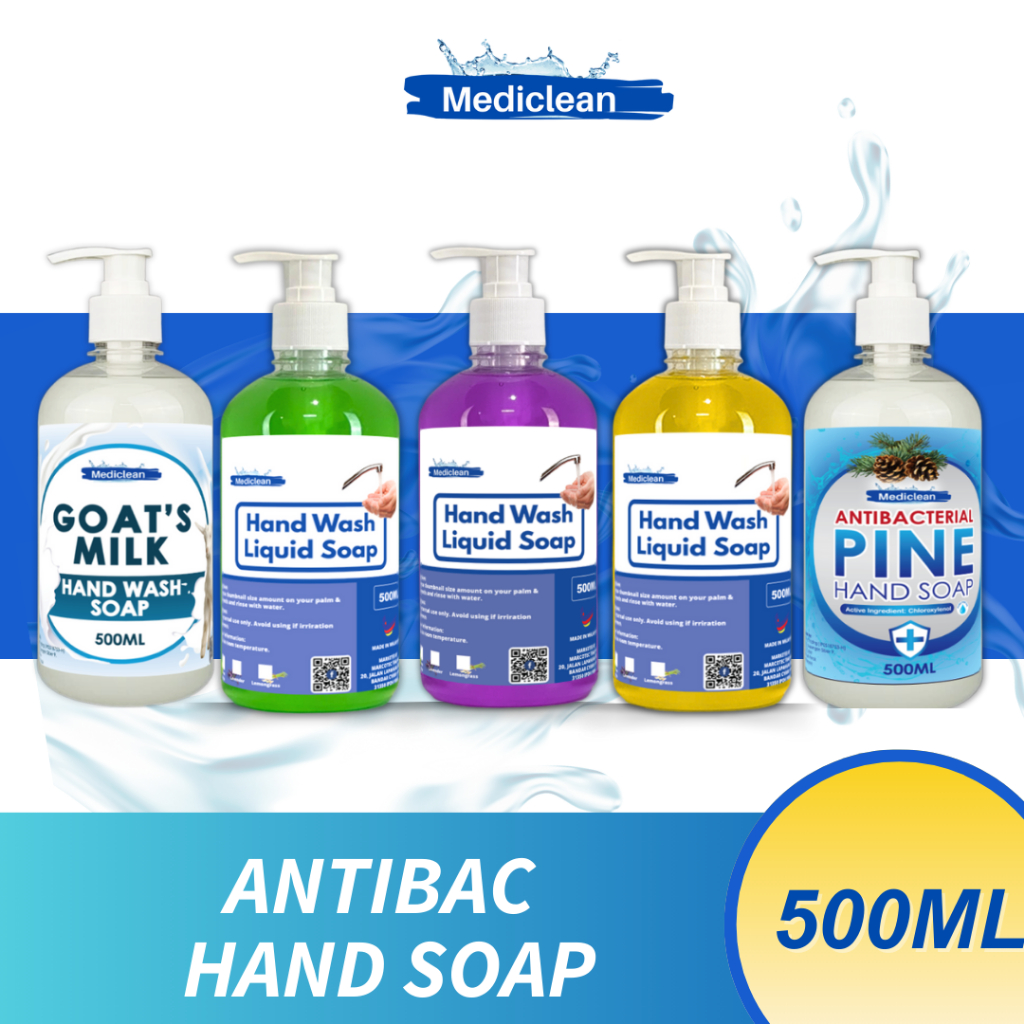 Mediclean Antibac Hand Wash Liquid Soap 500ml x 1 unit | Shopee Malaysia