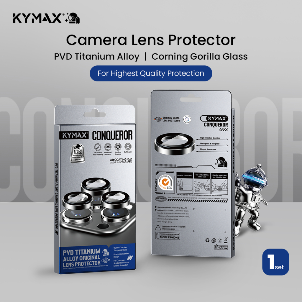 KYMAX Titanium Alloy Camera Lens Protector Anti-Reflective Corning ...
