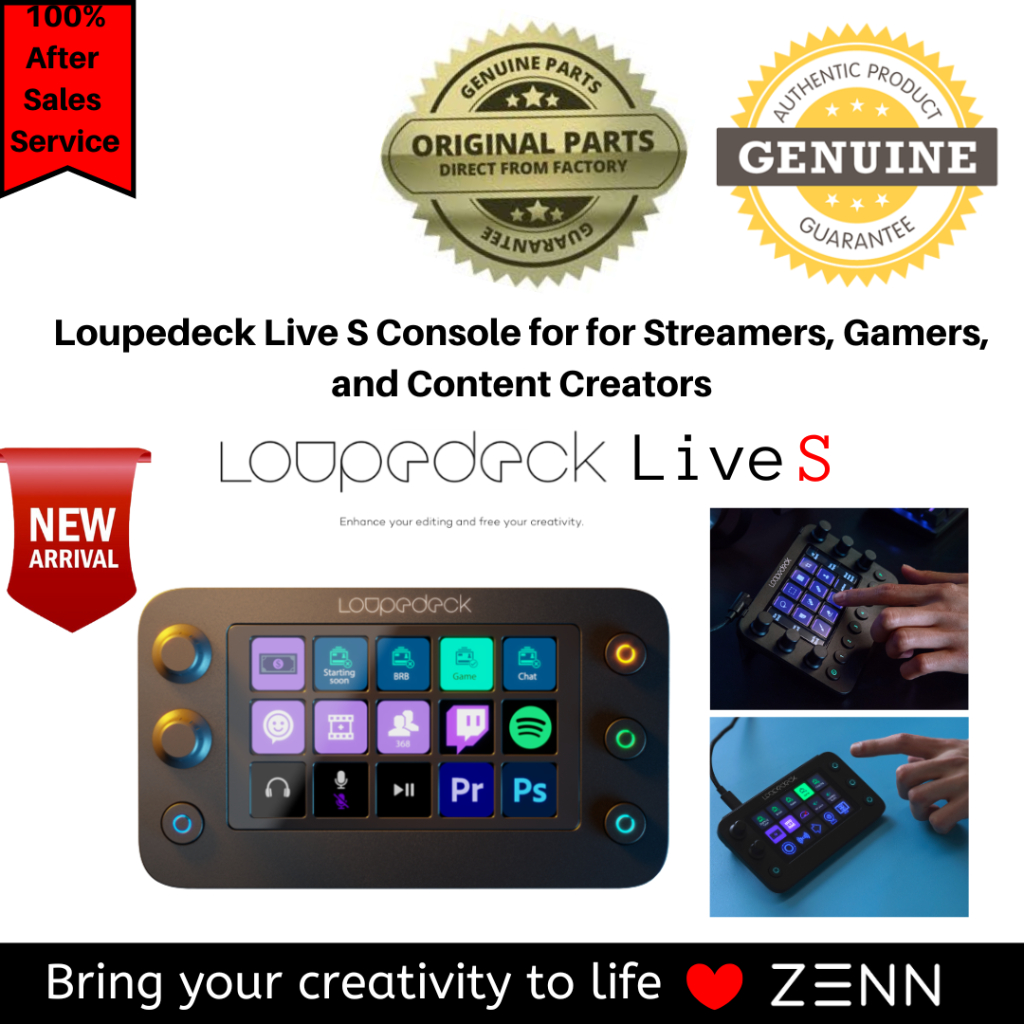 Loupedeck Live S Console for Content Creators & Streamers | Shopee Malaysia