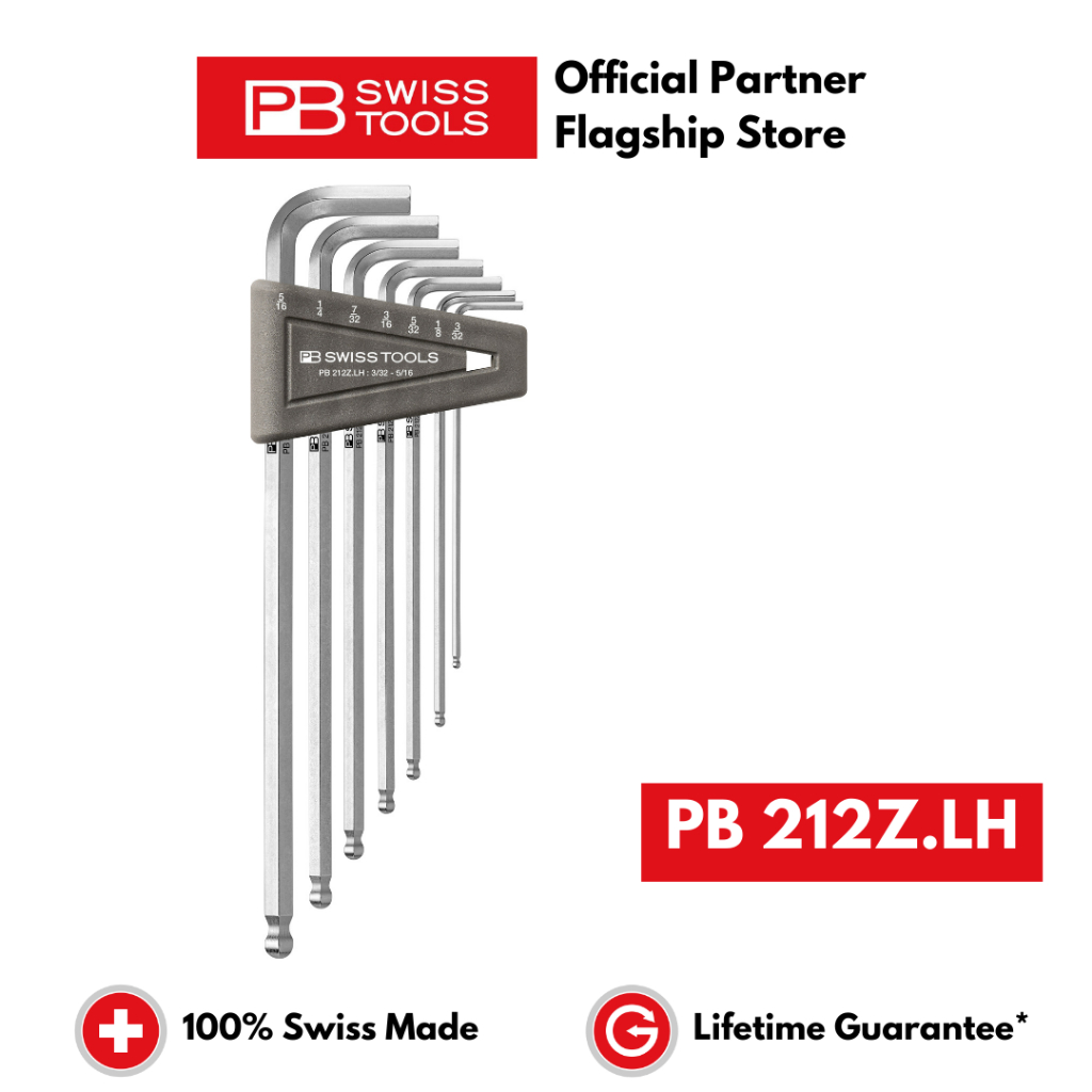 7pcs Set PB Swiss Tools Long Hex Allen Key L-wrenches with Ball Point PB 212Z.LH | Shopee Malaysia
