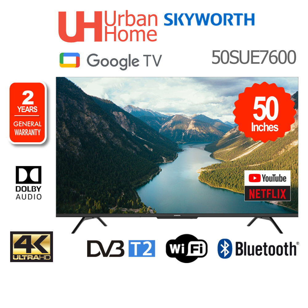 Skyworth 4K UHD LED Google TV (50") 50SUE7600 | Shopee Malaysia