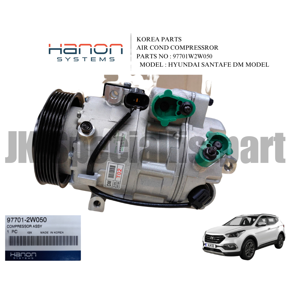 AIR COND COMPRESSOR ASSY _ KOREA PART [HANON] [97701-2W050] HYUNDAI ...
