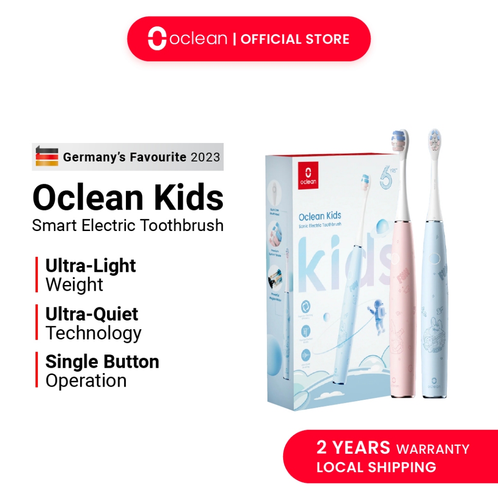 [Kids-Friendly] Oclean Kids Sonic Toothbrush Ultra-Light Gentle Comfortable Pressure Detection 6 ...