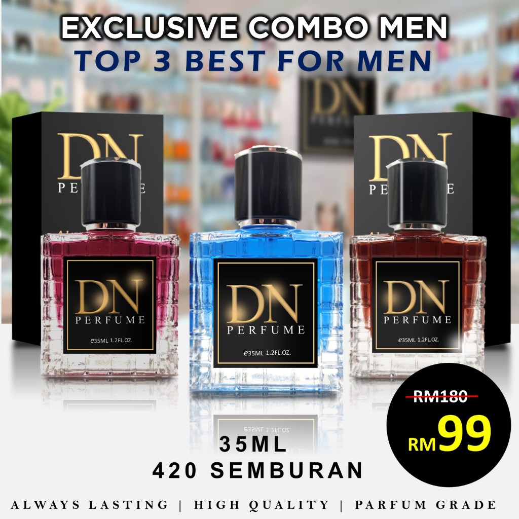 [Combo Set 3 in 1] For Men Gift Box Perfume Viral DN Perfume Oud DK ...
