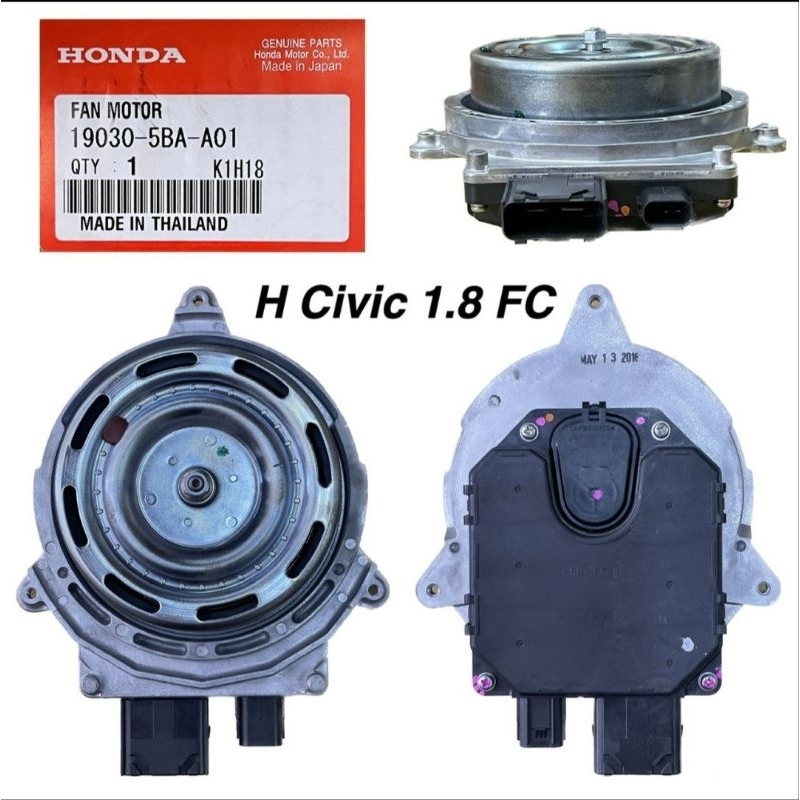 (19030-5BA-A01) Fan Motor Honda Civic 2016 1.8 FC | Shopee Malaysia