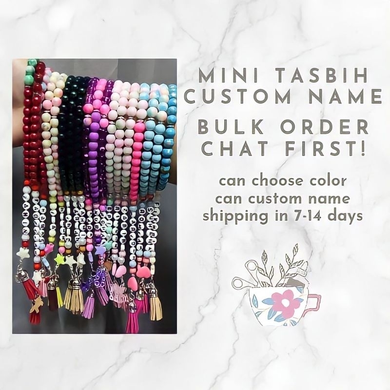 Mini Tasbih Custom Name - Bulk Order | Shopee Malaysia