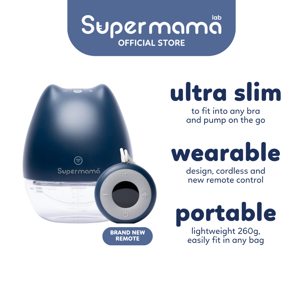 Supermama Air Plus Wearable Breastpump Wireless Handsfree Breast Pump (1 Year Warranty) | Shopee ...