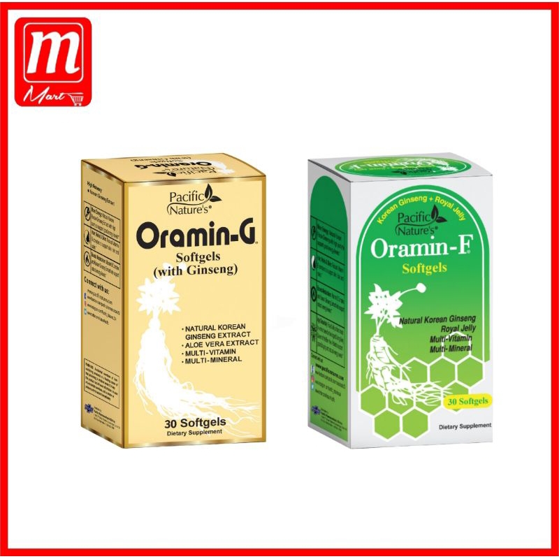 Oramin G / Oramin F (Korean Ginseng, Multivitamin & Minerals) | Shopee ...