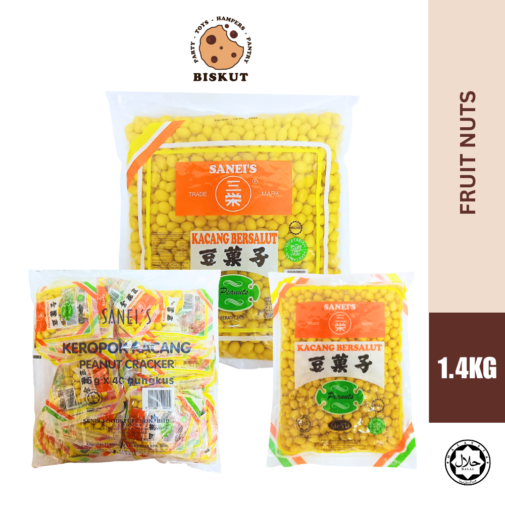 [KACANG KUNING AYAM TELUR] KACANG BERSALUT / KACANG TELUR AYAM / FRUIT NUTS (1.4KG - 700G ...