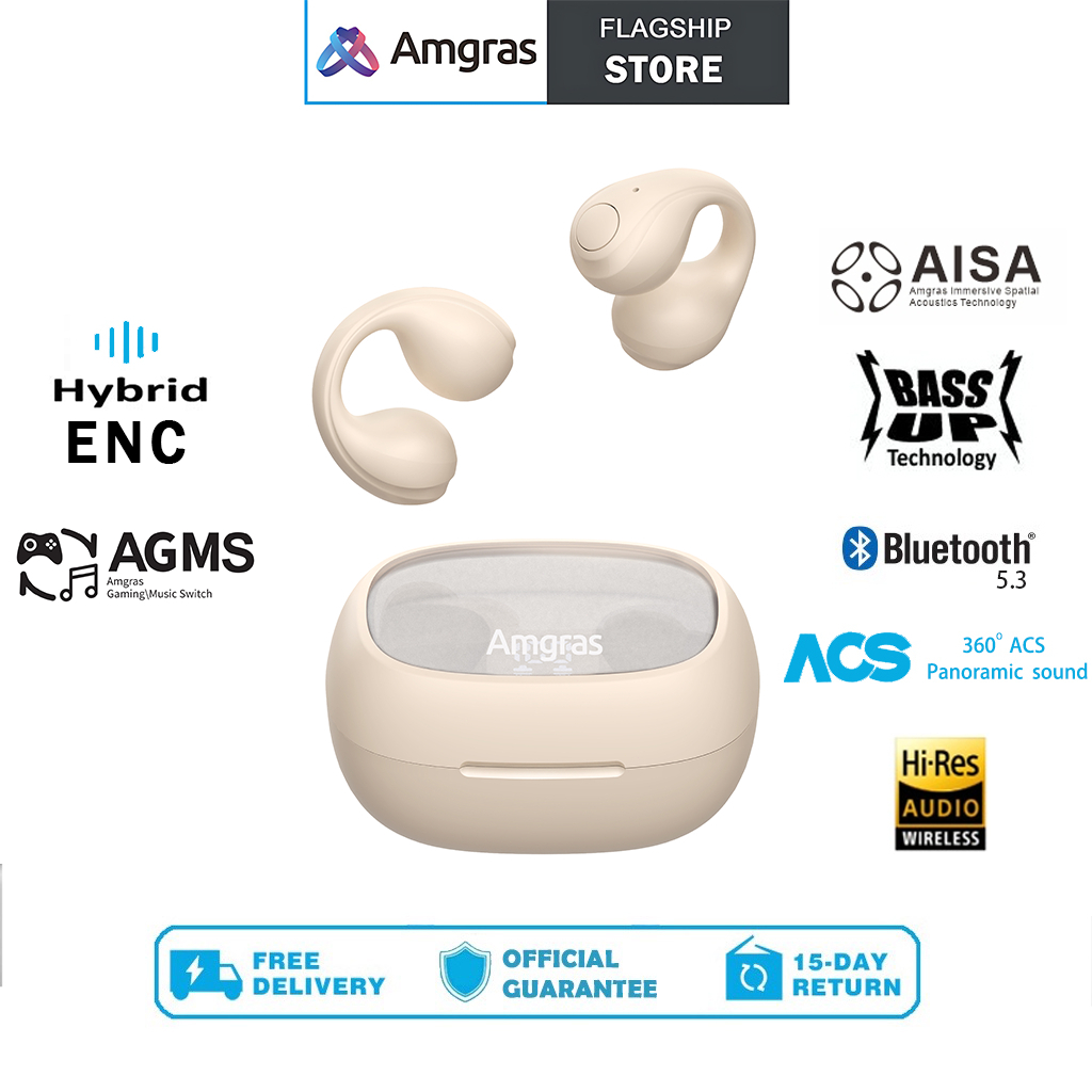 Amgras Spacebuds Ⅱ Pro TWS Bluetooth Earphone Sports Workout Earbuds ...