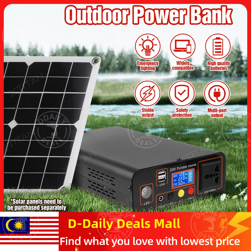 300W Power Station Emergency Backup Power Bank Outdoor Power Station ...