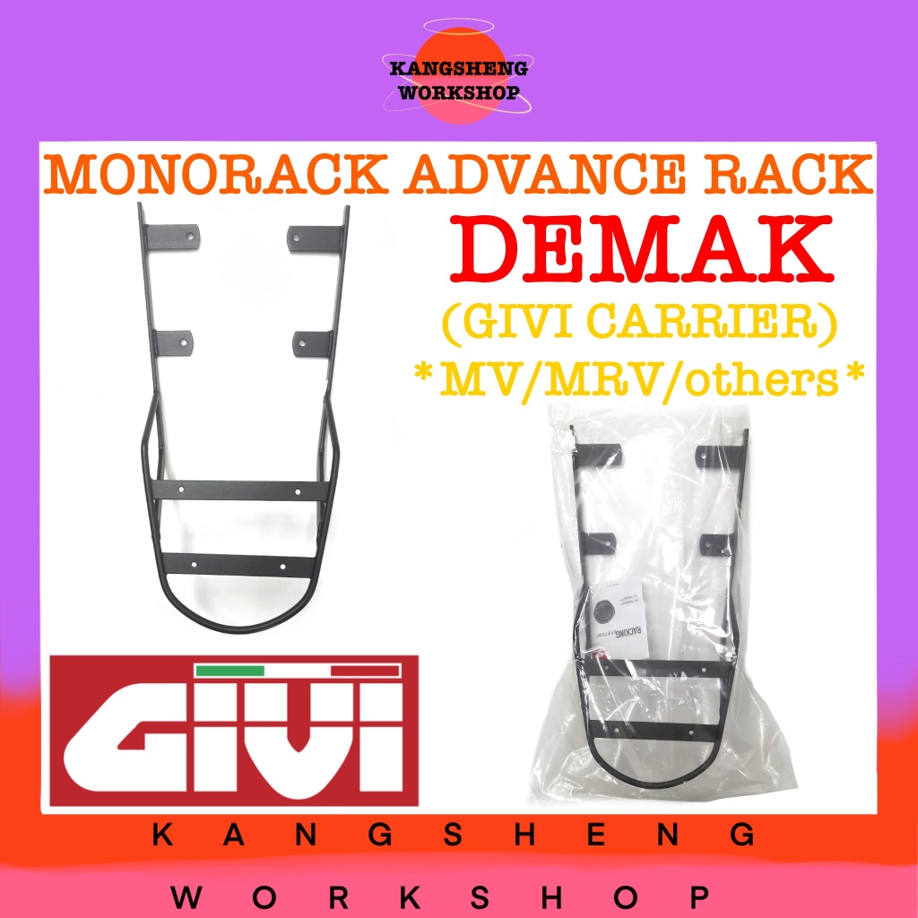 GIVI (MV-/MRV-) MONORACK ADVANCE RACK (GIVI CARRIER) ~ *DEMAK/AVETA ...