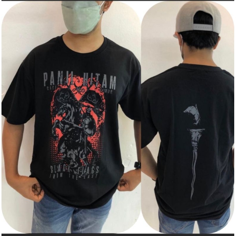 BAJU T-SHIRT PANJI HITAM PREMIUM QUALITY 100% COTTON | Shopee Malaysia