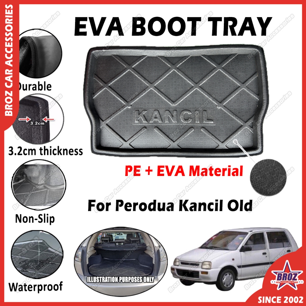 🔥 For Perodua Kancil Old EVA Copolymer Car Boot Tray Trunk Tray Luggage ...