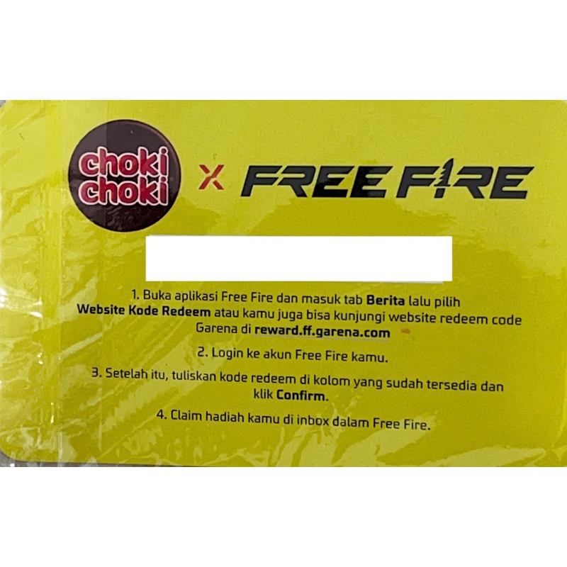 choki choki X free fire card(in game skin) | Shopee Malaysia