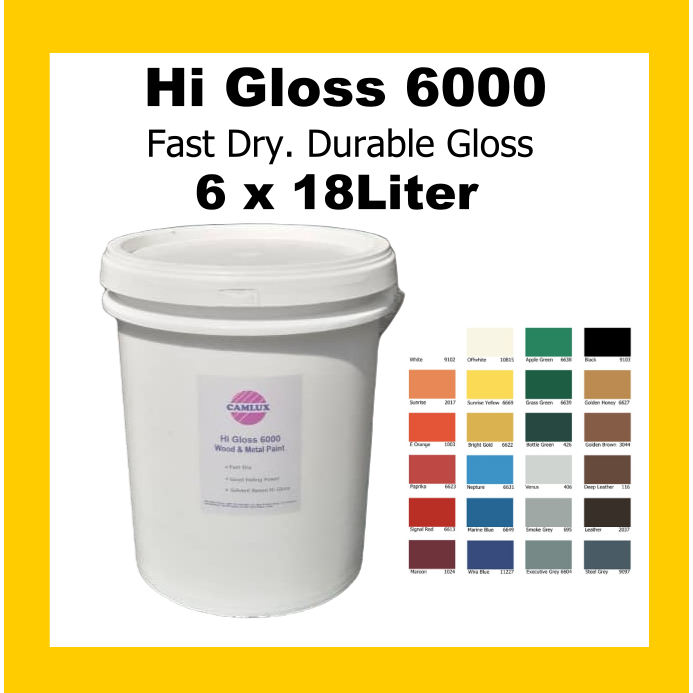 [18L] Camlux Hi Gloss 6000 Wood and Metal Paint 18 Liter Wood Paint ...