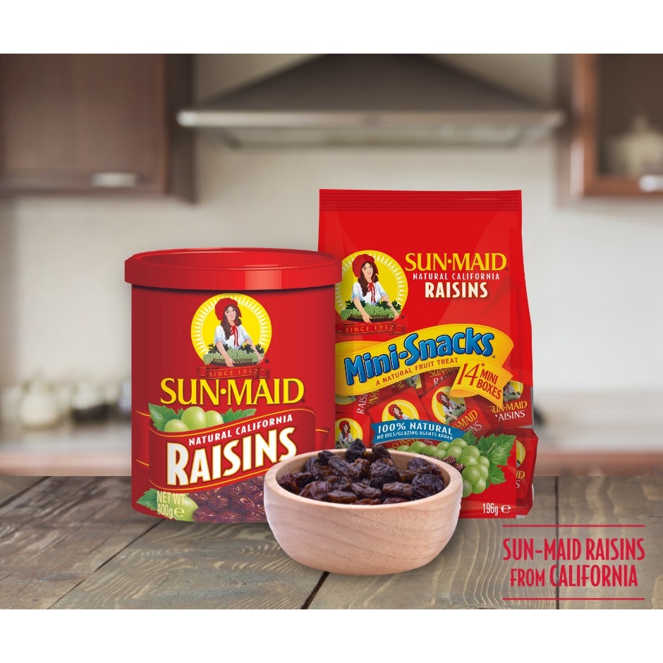[EXCLUSIVE] SUNMAID CALIFORNIA NATURAL PREMIUM SUN DRIED RAISINS 198G ...
