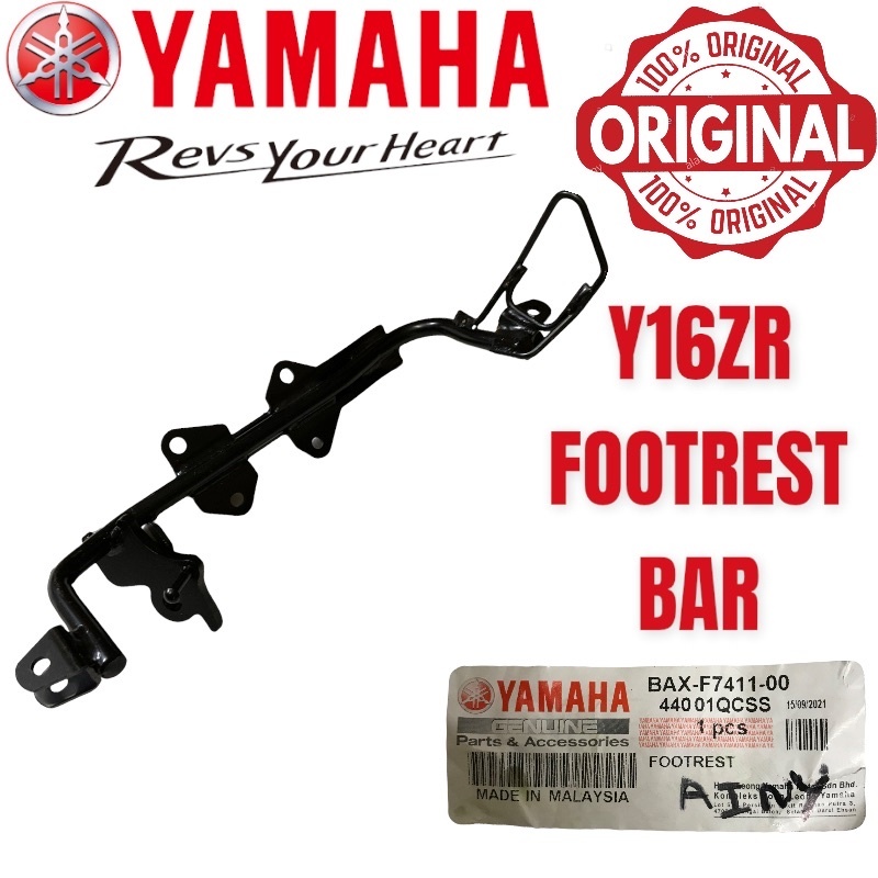 BAX-F7411-00 YAMAHA Y16ZR / EXCITER 155 FRONT FOOTREST BAR ORIGINAL HLY ...