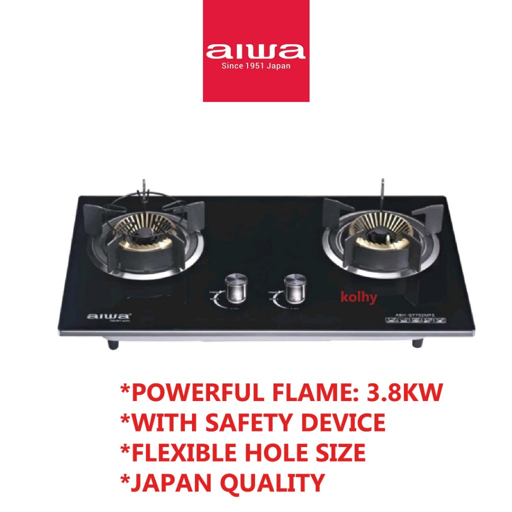 Aiwa Built In Glass Type Gas Hob With Safety Device ABH-G7702MFS ...
