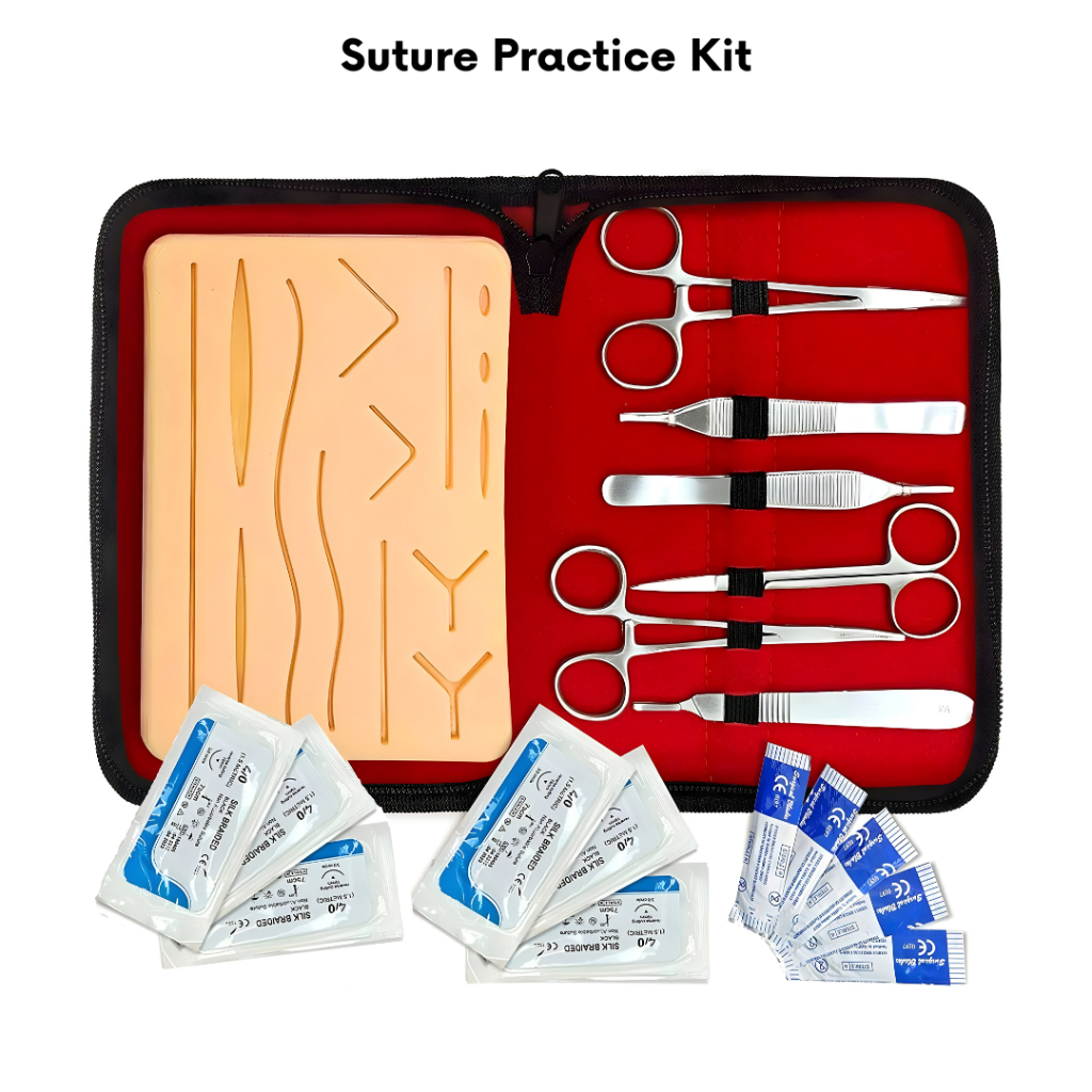 Medical Suture Practice Kit #Complete Suture Set All-Inclusive Suture Kit 18 In 1 Medical Skin ...