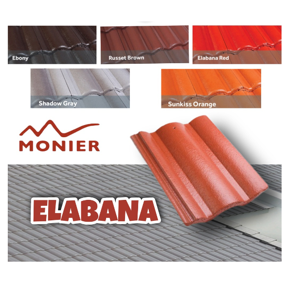 MONIER Elabana Tropical Roof Tile Atap Genting 屋瓦 | Shopee Malaysia
