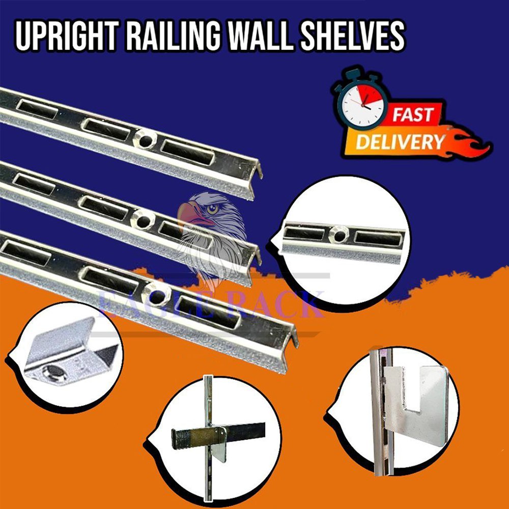 AA Upright Railing Wall /Railing for Shelf Wall/ Upright Railing Bar ...