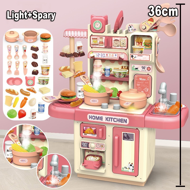 Kitchen Toys for Girls mainan masak masak Kitchen Play Set Cooking Toy ...