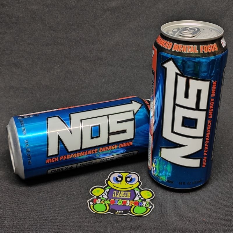 (Tin Kemek) NOS Energy Drink High Performance USA 473ml minuman tenaga ...