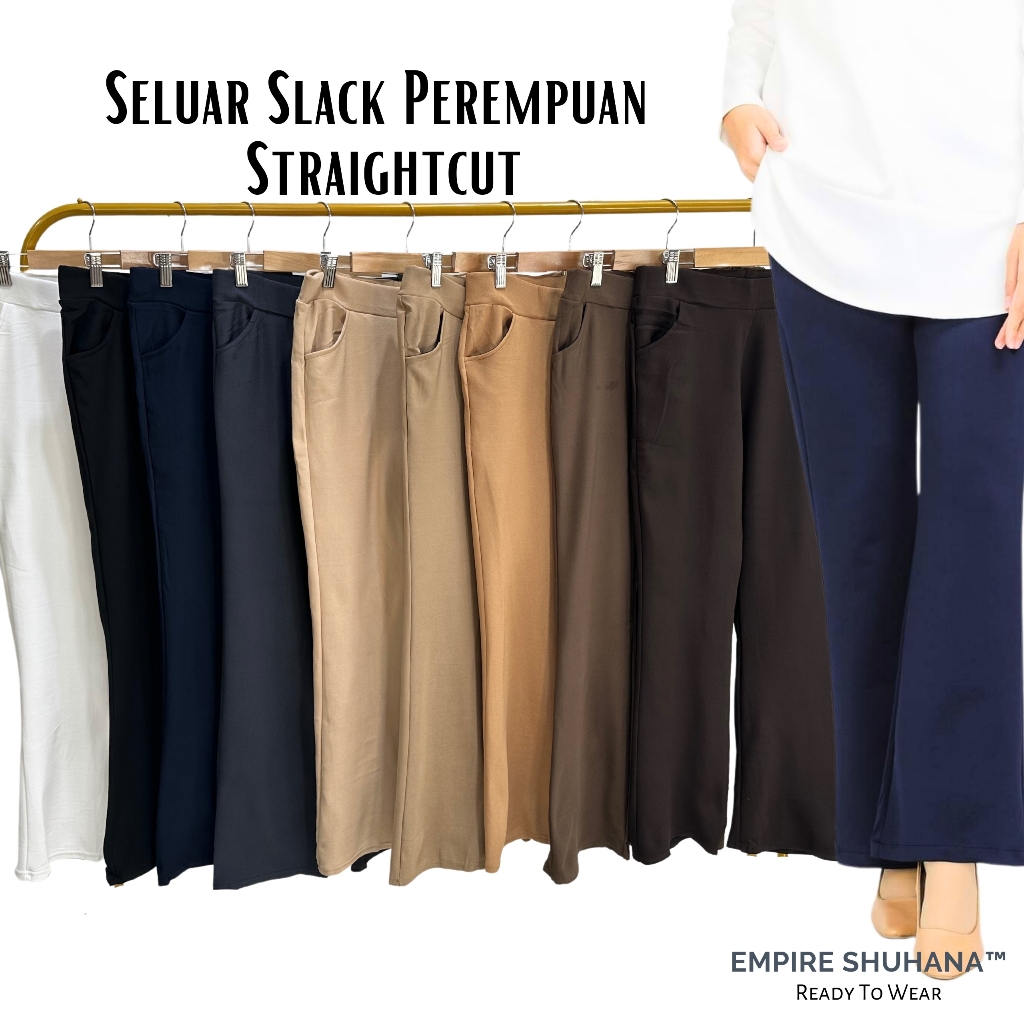 Seluar Slack Wanita Mini Bootcut Casual Women Pants Office wear ...