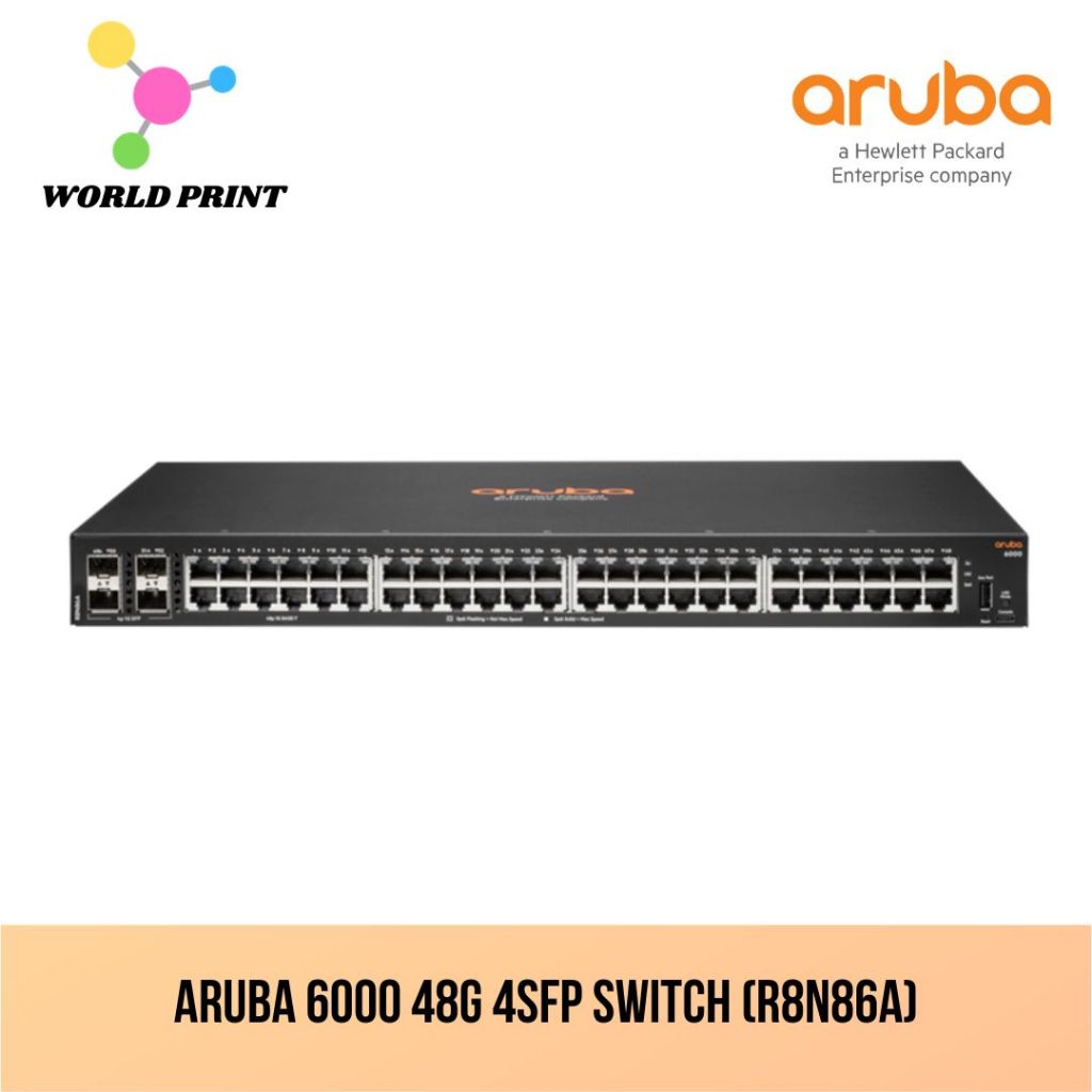 Aruba 6000 48G 4SFP Switch 48x ports 10/100/1000BASE-T ports 4x 1G SFP ...