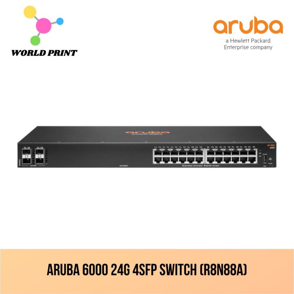 Aruba 6000 24G 4SFP Switch 24x ports 10/100/1000BASE-T ports 4x 1G SFP ...