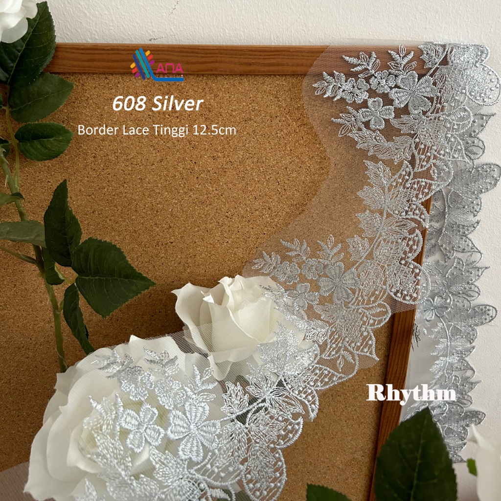 Rhythm Design Premium Border Lace Sulam Kerawang New Design Broder Lace ...