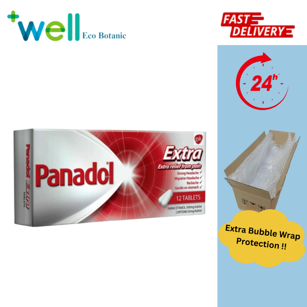 Panadol Extra 12 tablets for relief pain | Shopee Malaysia