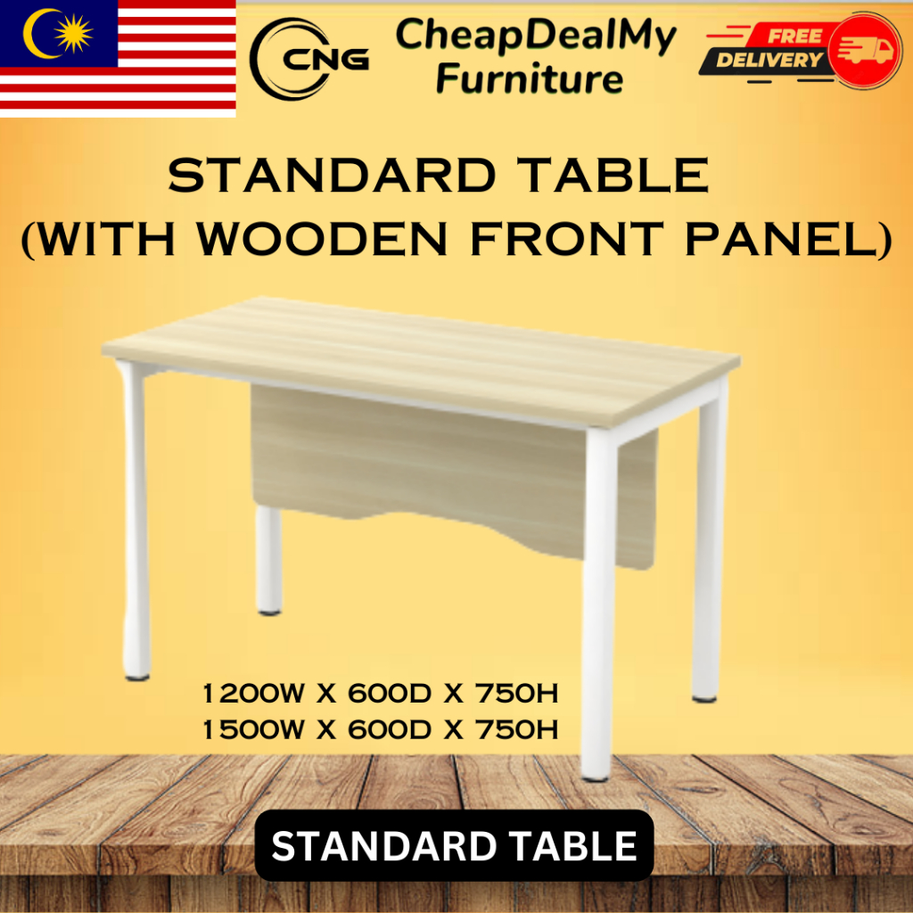 CheapDeal Standard Table Width Of 1500mm With Wooden Front Panel W/O ...