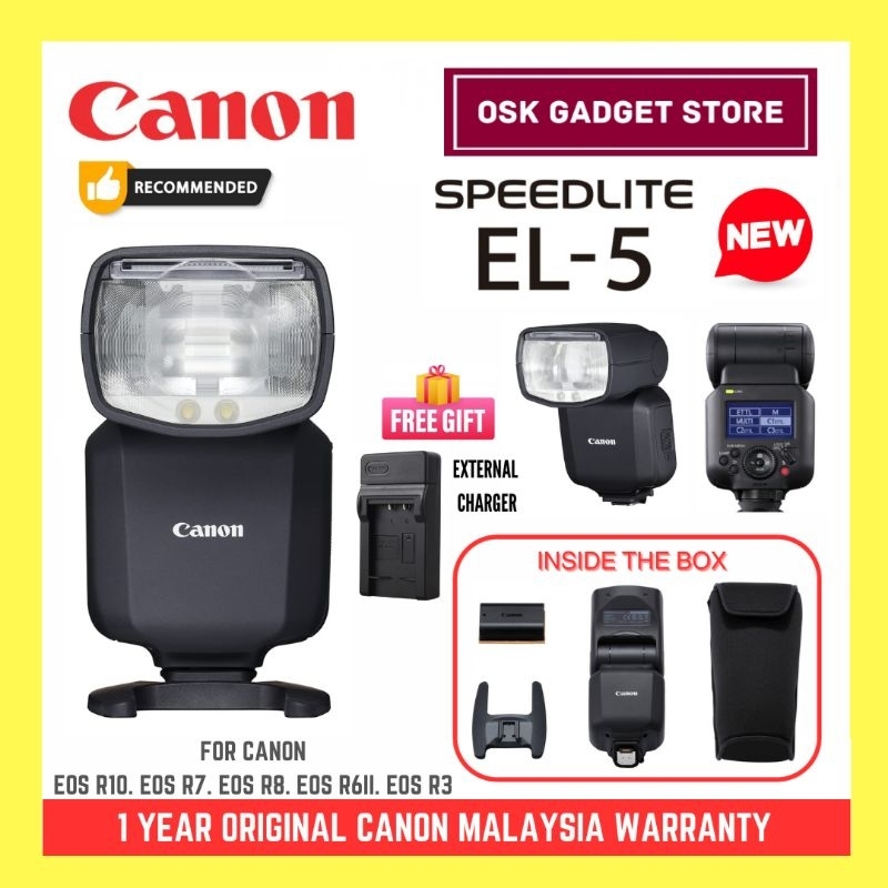 Canon Speedlite EL-5 EL5 High Powered Flash With Speed | New Multi ...