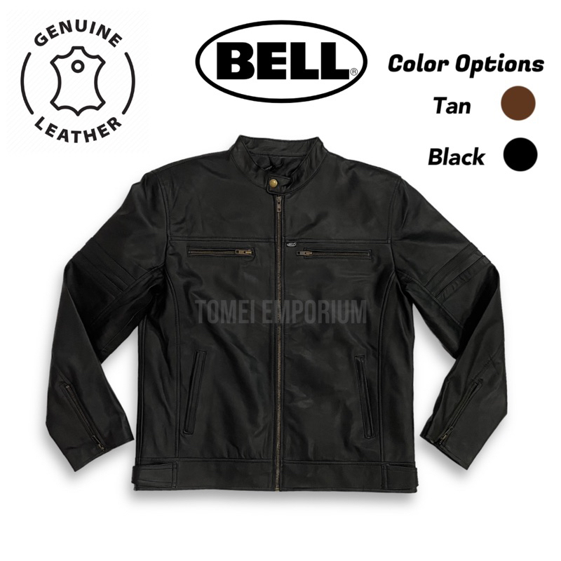 Bell Original Men’s Genuine Leather Winter Jacket / Jaket Kulit Black ...