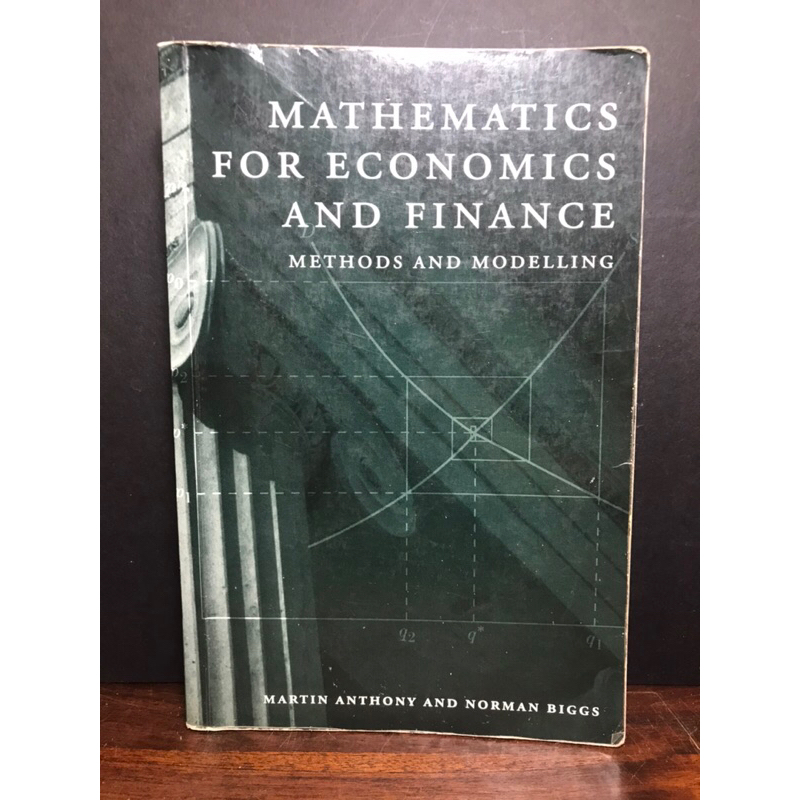 Mathematics for Economics and Finance -Methods & Modelling by Martin ...