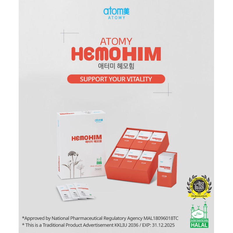 10pack Atomy HemoHim 艾多美 蜂蜜饮 补助品 抗癌 降血糖 提供免疫力 Suplemen minuman madu ...