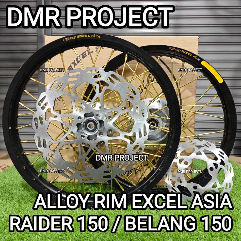 [EXCEL ASIA RAIDER 150] ALLOY RIM COMPLATE SET RAIDER150/BELANG150 ...