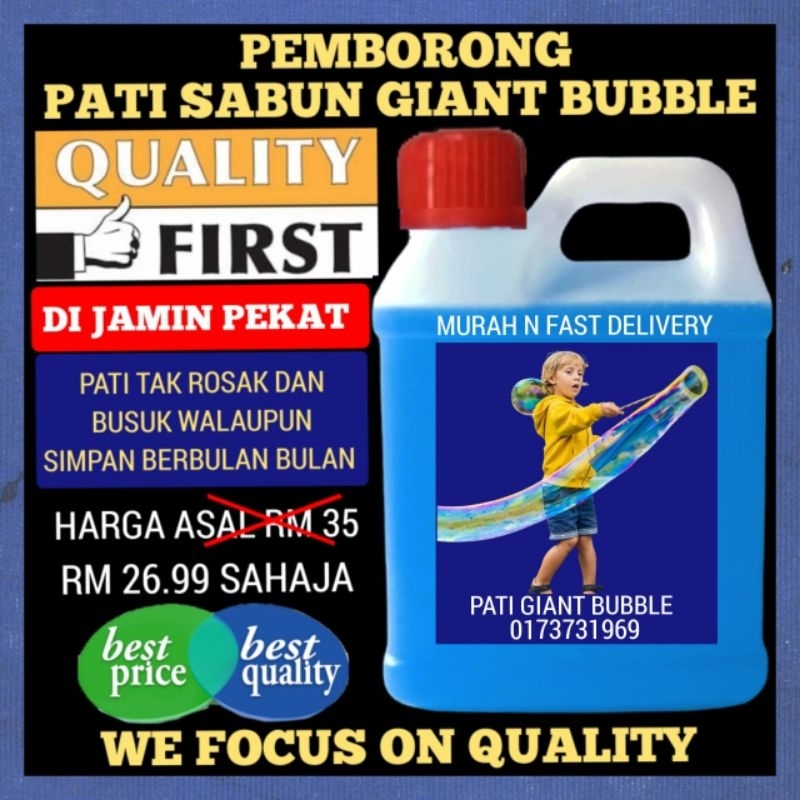 Pati Sabun Giant Bubble 2 Liter Pekat Dan Berkualiti | Shopee Malaysia